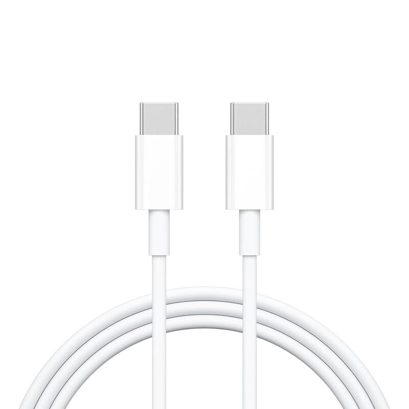 Cable De Carga + Datos Usb-C A Usb-C M/M 6a 1m Blanco – Electronica Barata